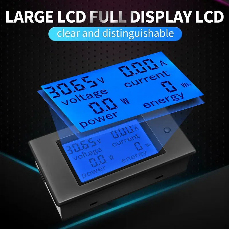 DHgate.com:4-in-1 Digital LCD Multimeter - 20A/50A/100A DC 6.5-100V ...