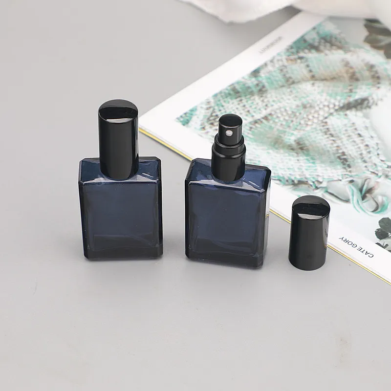 Mini Perfume Spray Bottle: 15ml Blue Square Glass... From Ddmywonder ...