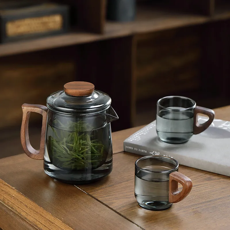 Glass Teapot With Infuser Heat Resistant Borosilicate Glass Teapot Set ...