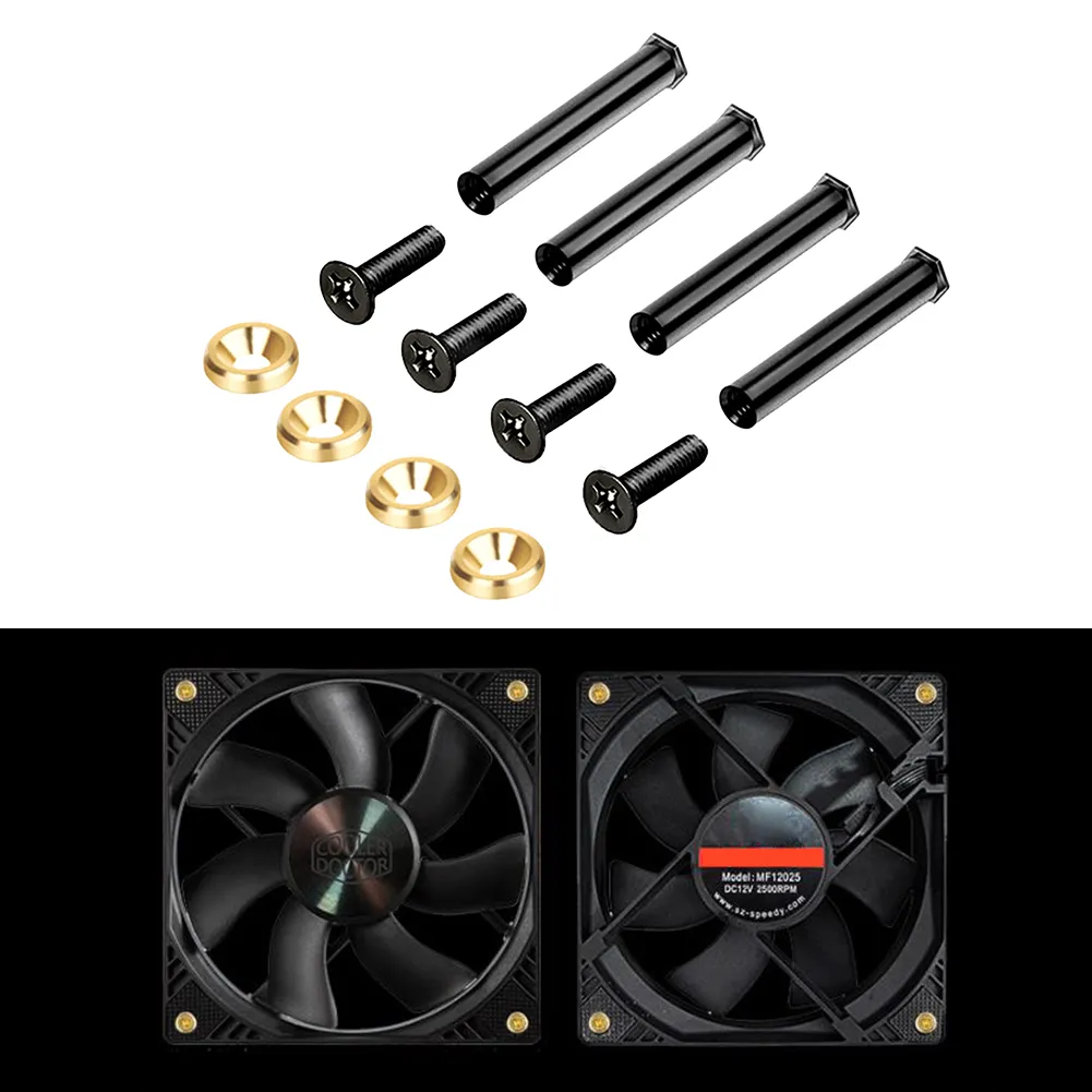 Computer Case Screws Kit Radiator & Fan Mounting Set, Magnetic Steel ...