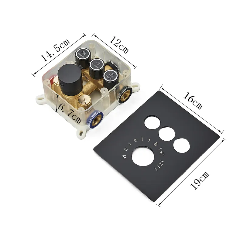 Thermostatic 3-Way thermostatic mixer for shower for Bathroom Shower ...