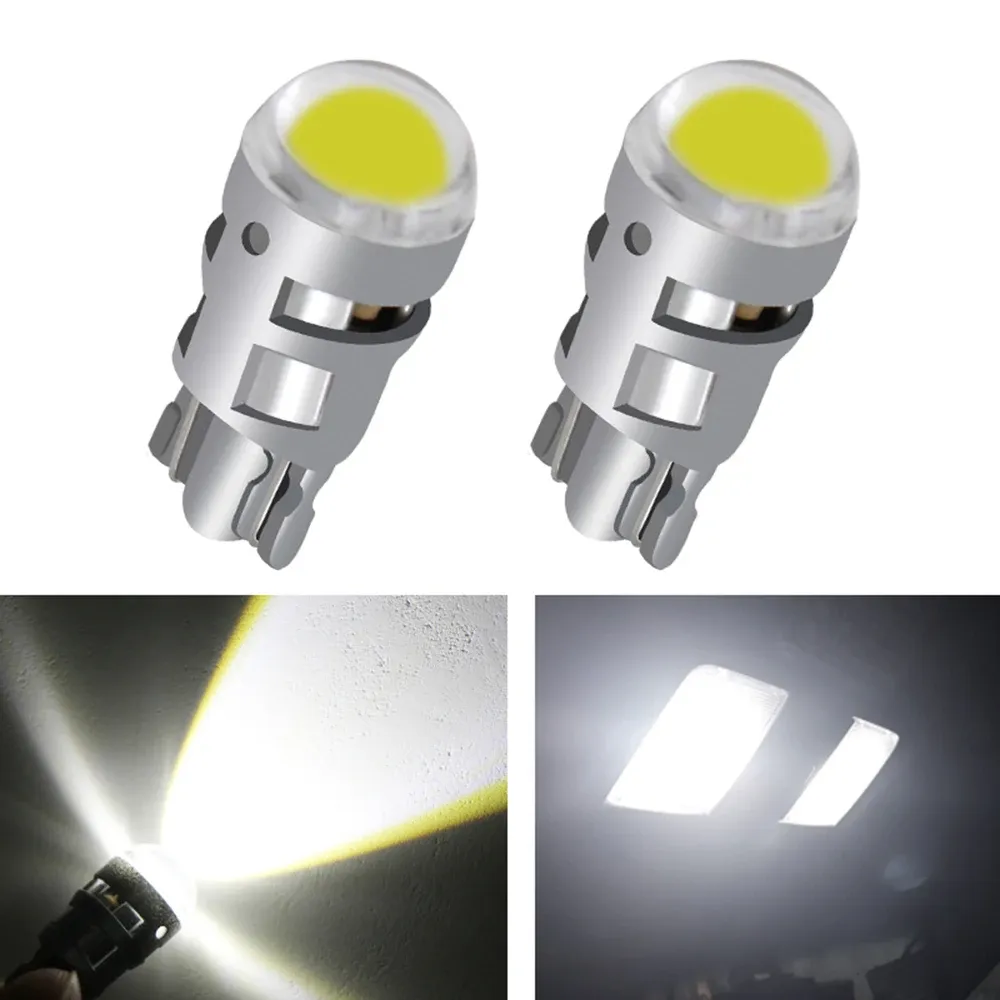 DHgate.com:2X Ultra Bright T10 COB LED Bulbs, DC 12V Signal Lamp Car ...