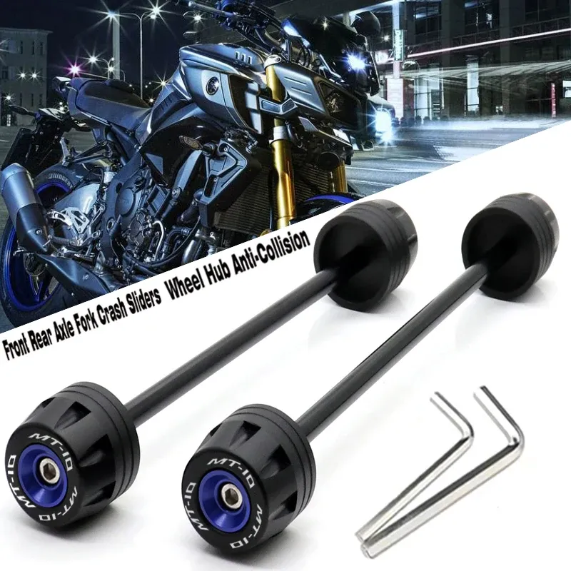 2024CNC Aluminum Motorcycle Front Rear Axle Fork Crash Sliders Wheel ...