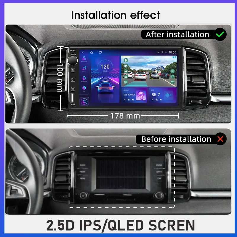 DHgate.com:Android Auto Radio Unit, 2Din Android 12 Car Radio: Universal 7 Inch Android Car ...