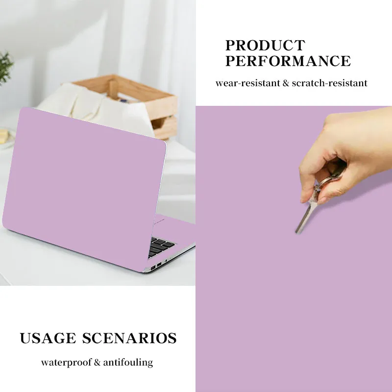 DHgate.com:DIY Solid color laptop skins vinyl Morandi color laptop ...