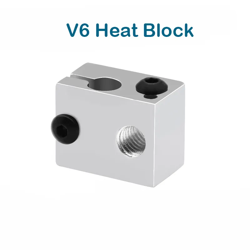 DHgate.com:V6 Aluminum Heat Block for 3D Printers - 20 x 16 x 12 mm ...