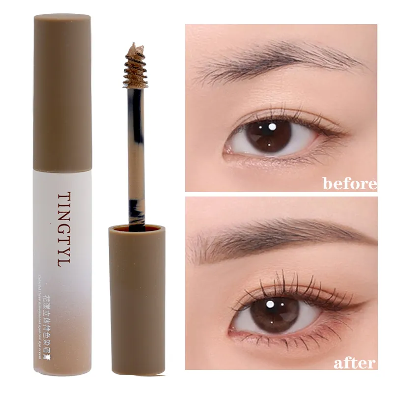 Waterproof Eyebrow Mascara - Long-Lasting, Natural Tint Gel Cream for ...