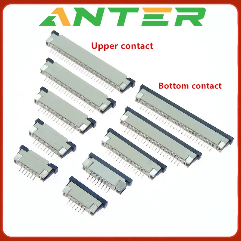 DHgate.com:10-60 Pin FPC Flat Cable Socket, FPC Connector 1.0mm Pitch ...