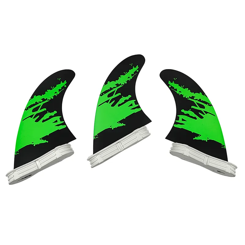 G5 Fiberglass Surfboard Tri Fins Set with Double Tabs | Multicolor ...