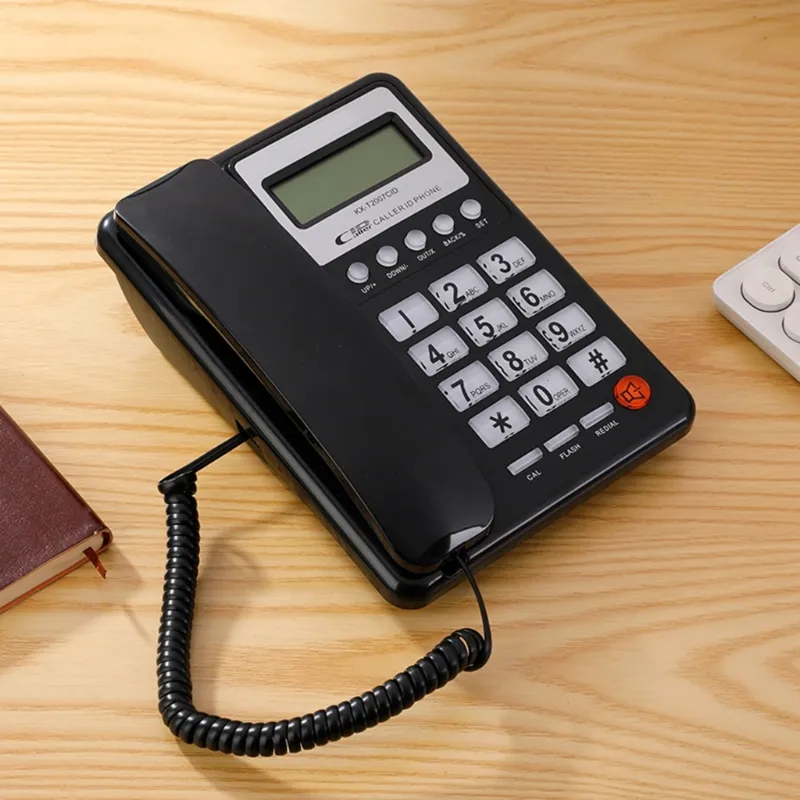 DHgate.com:54DB Corded Desk Phone with Caller ID, Large LCD Screen, and ...