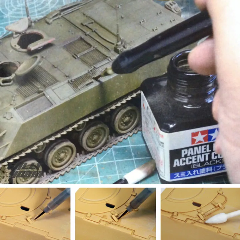 DHgate.com:Tamiya Modeling Hobby: Panel Line Accent Color Paint Set for ...