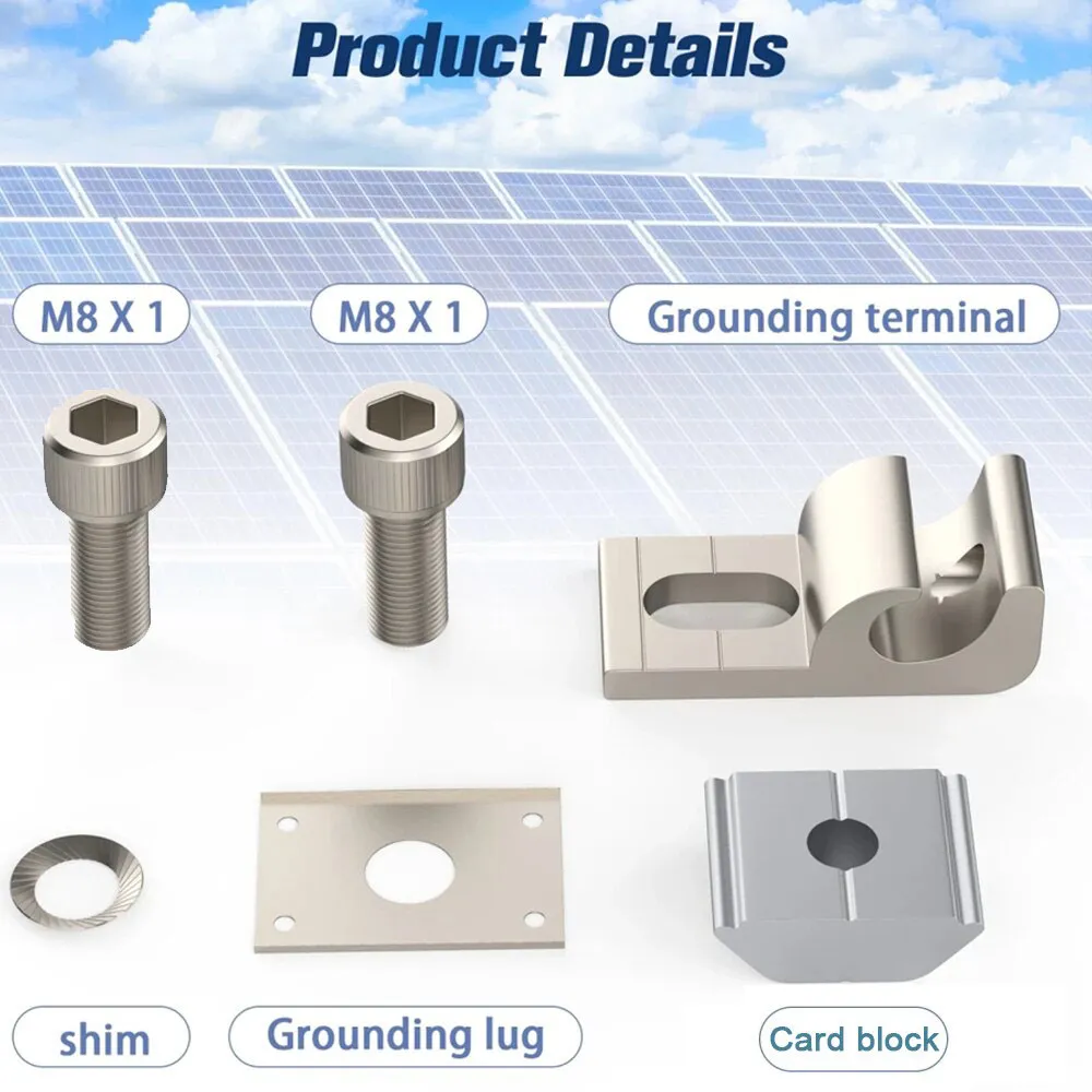 DHgate.com:Solar Panel Grounding Lug Brackets Type Clamps - Rustproof ...