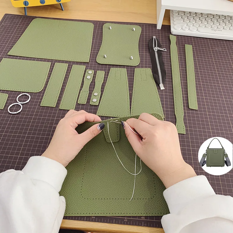 DHgate.com:"DIY Leather Messenger Bag Kit - Handmade Craft Project with ...