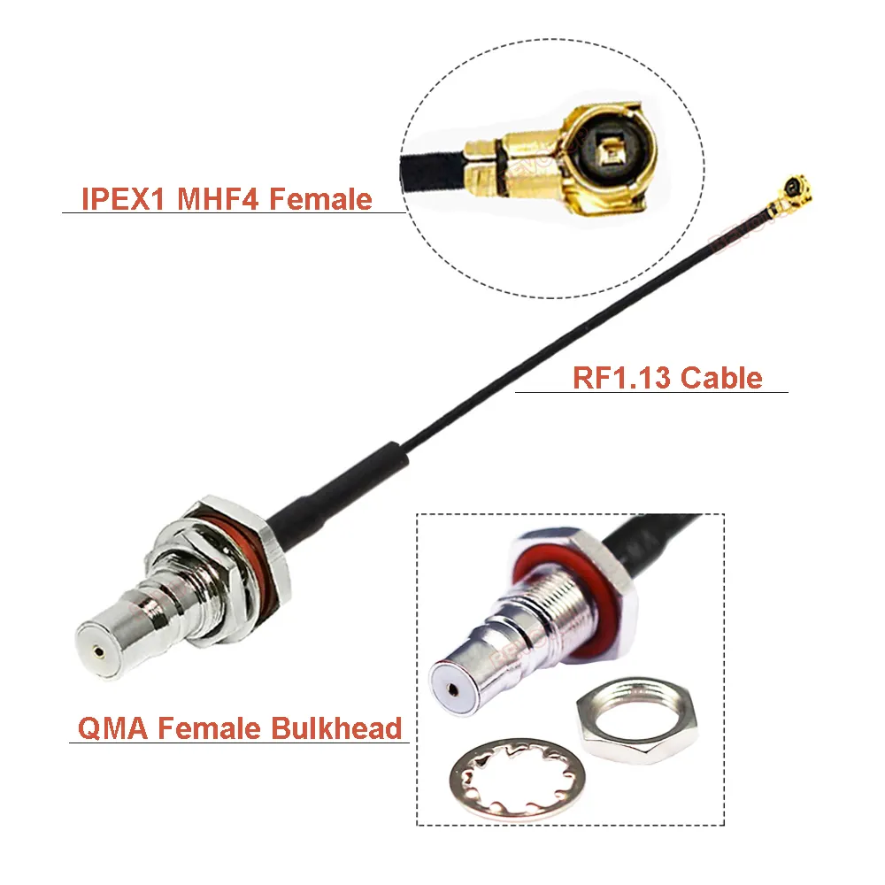 DHgate.com:2-Pack QMA to IPX Cable, QMA Female to U.fl IPEX1/IPEX4 ...