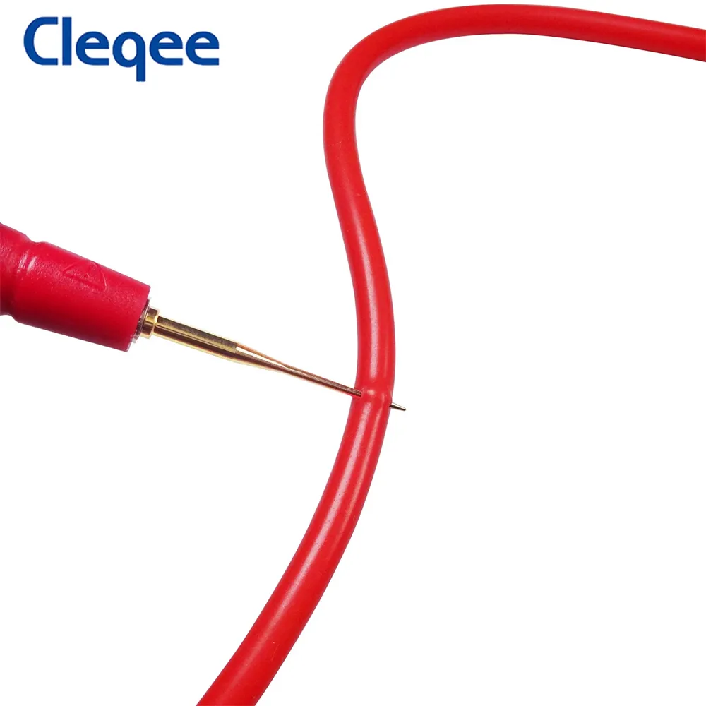 Cleqee P8003 Multimeter Test Probe Pen with Replaceable Gold-plated ...