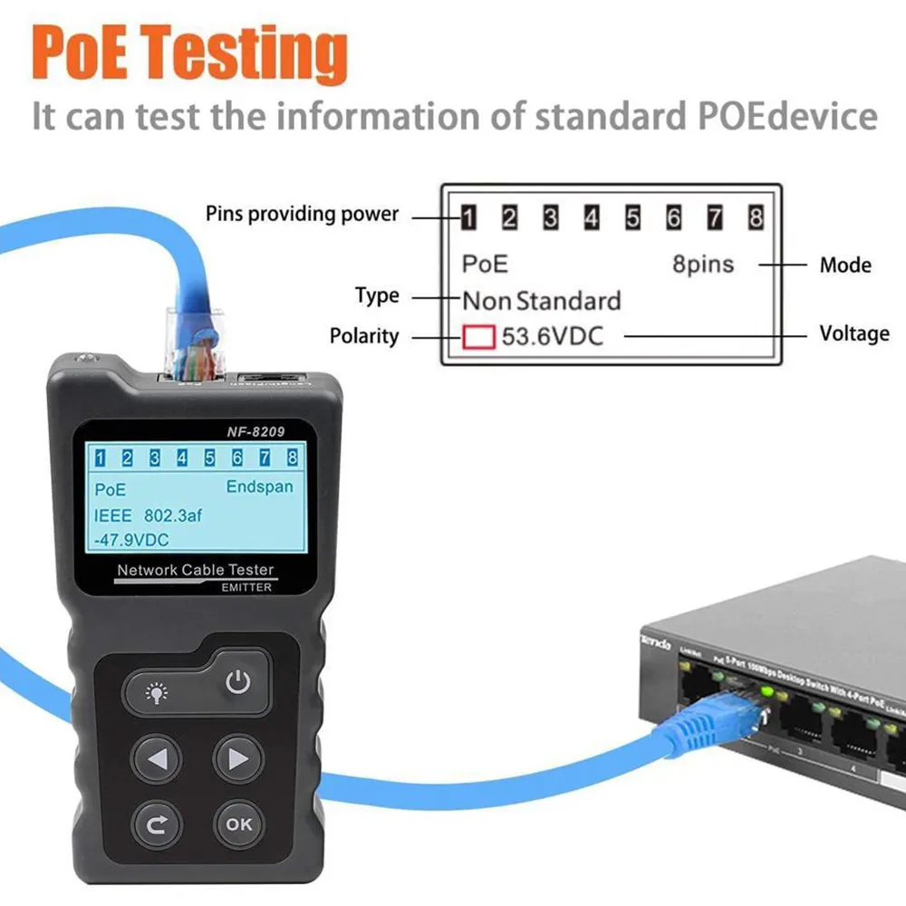 DHgate.com:NOYAFA NF-8209 LCD Cable Tester & Wire Tracker for Telephone ...