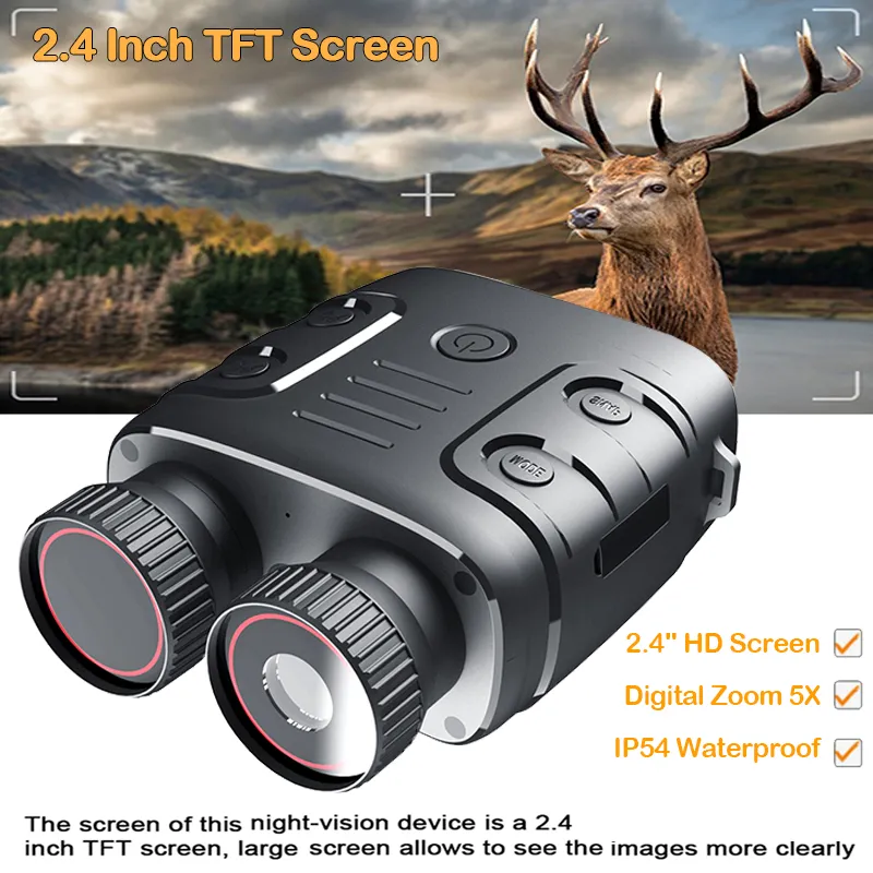 Digital Night Vision Binocular: 1080P High Definition 5X Zoom ...
