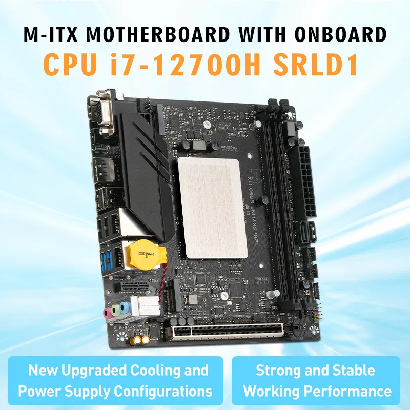 DHgate.com:M-ITX DIY Desktop Motherboard Set with Intel Core i7 12700H ...