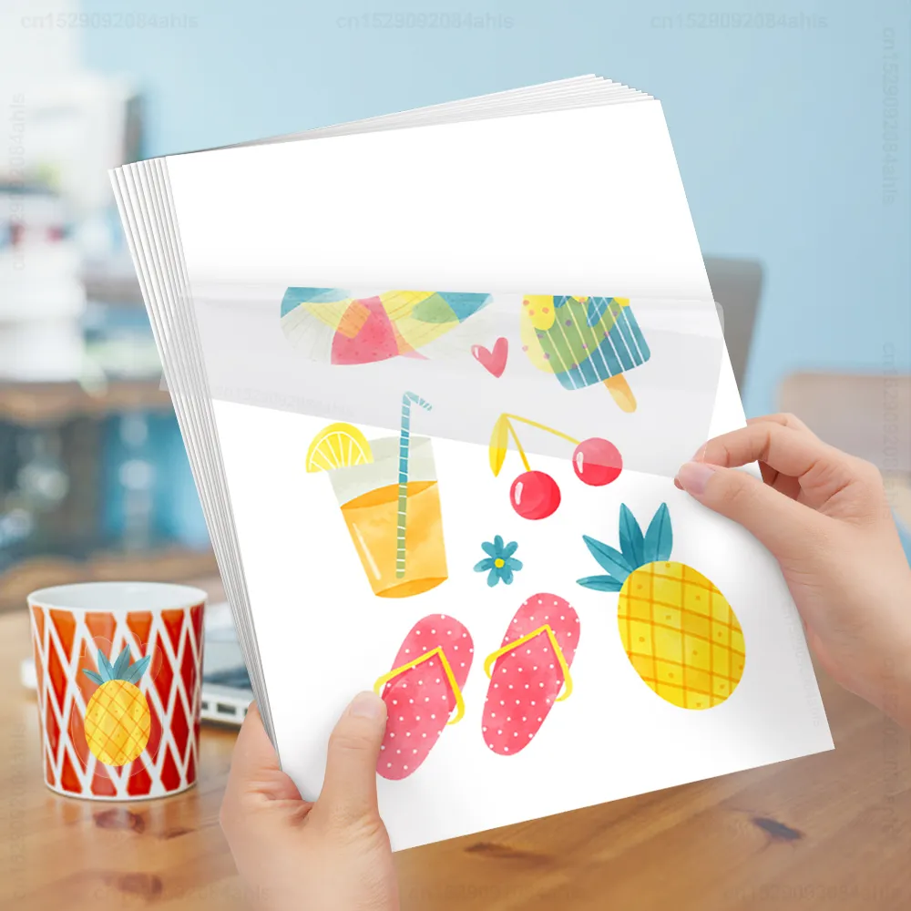 Wholesale 100% Transparent Vinyl Sticker Paper A4 Sheet Self Adhesive ...