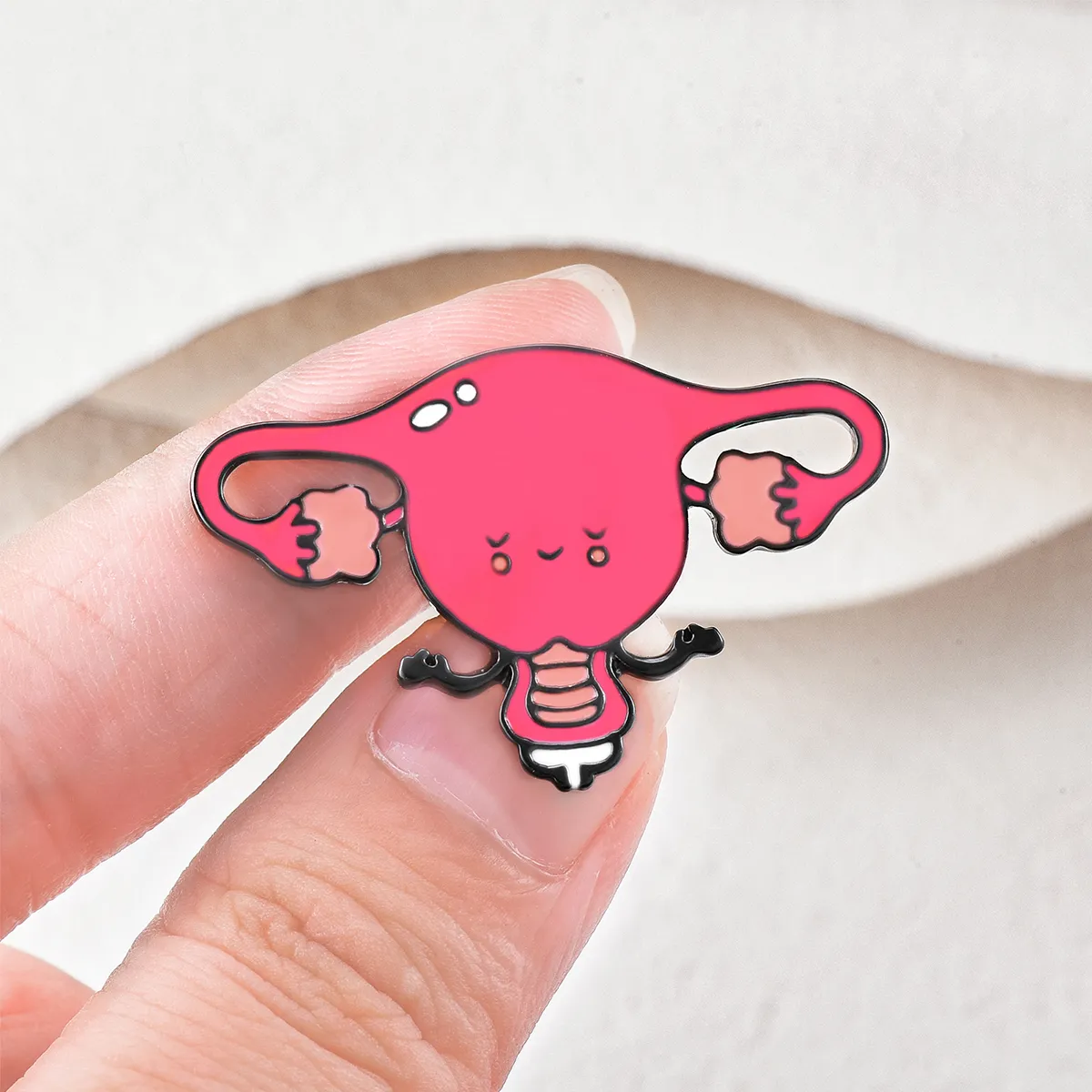 Catuni Cute Uterus Medicine Enamel Lapel Pin Brooch for Medical ...