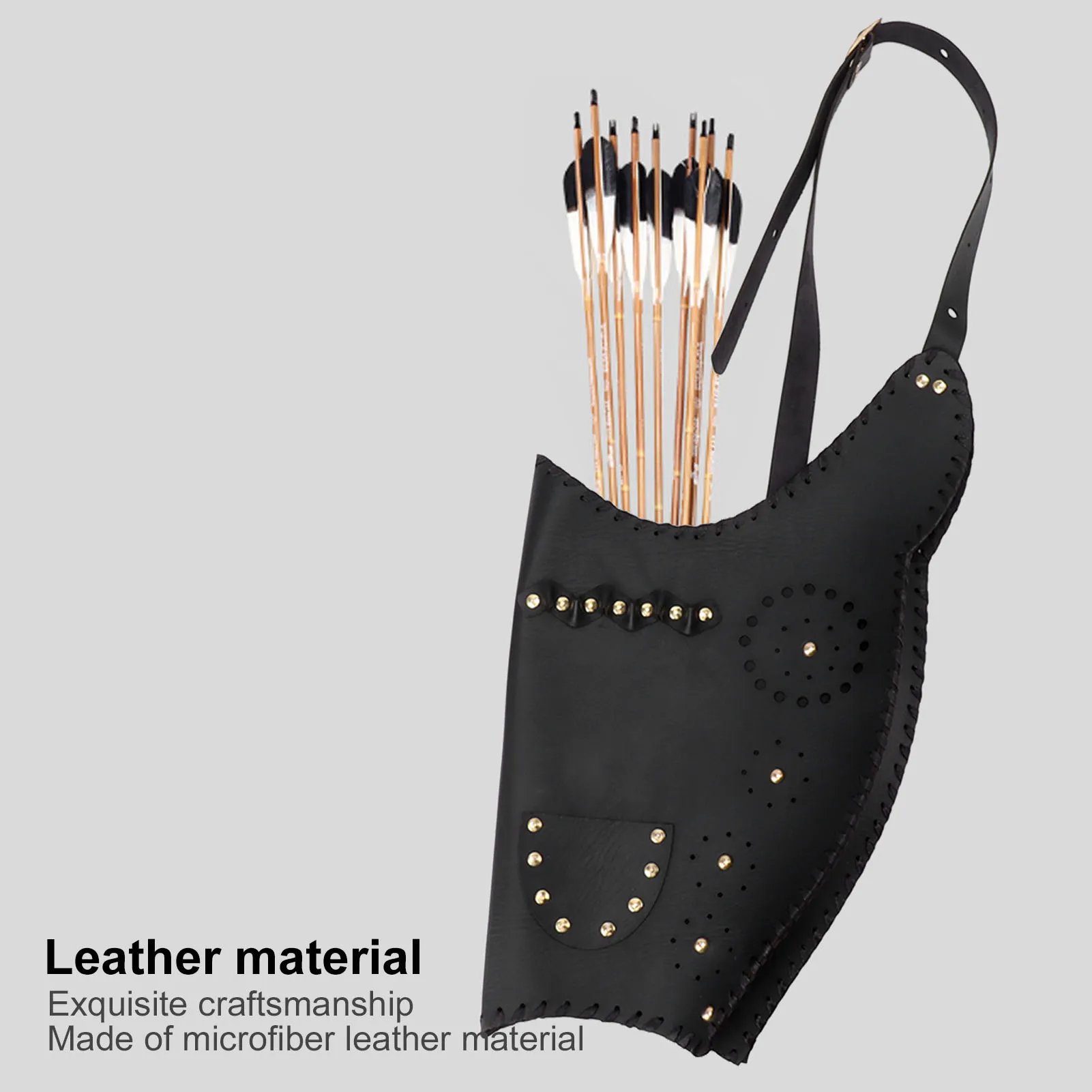 DHgate.com:Premium PU Leather Archery Quiver Holder with Adjustable ...