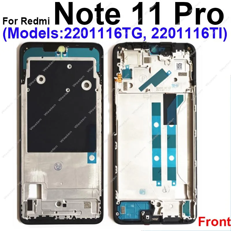 Front LCD Frame Cover for Xiaomi Redmi Note 11 11E Pro Note 11S 11T ...