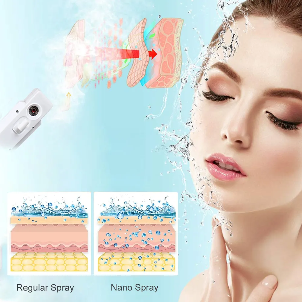 Face Steamer Machine Hot & Cold Facial Steamer Spray For Deep Cleansing ...