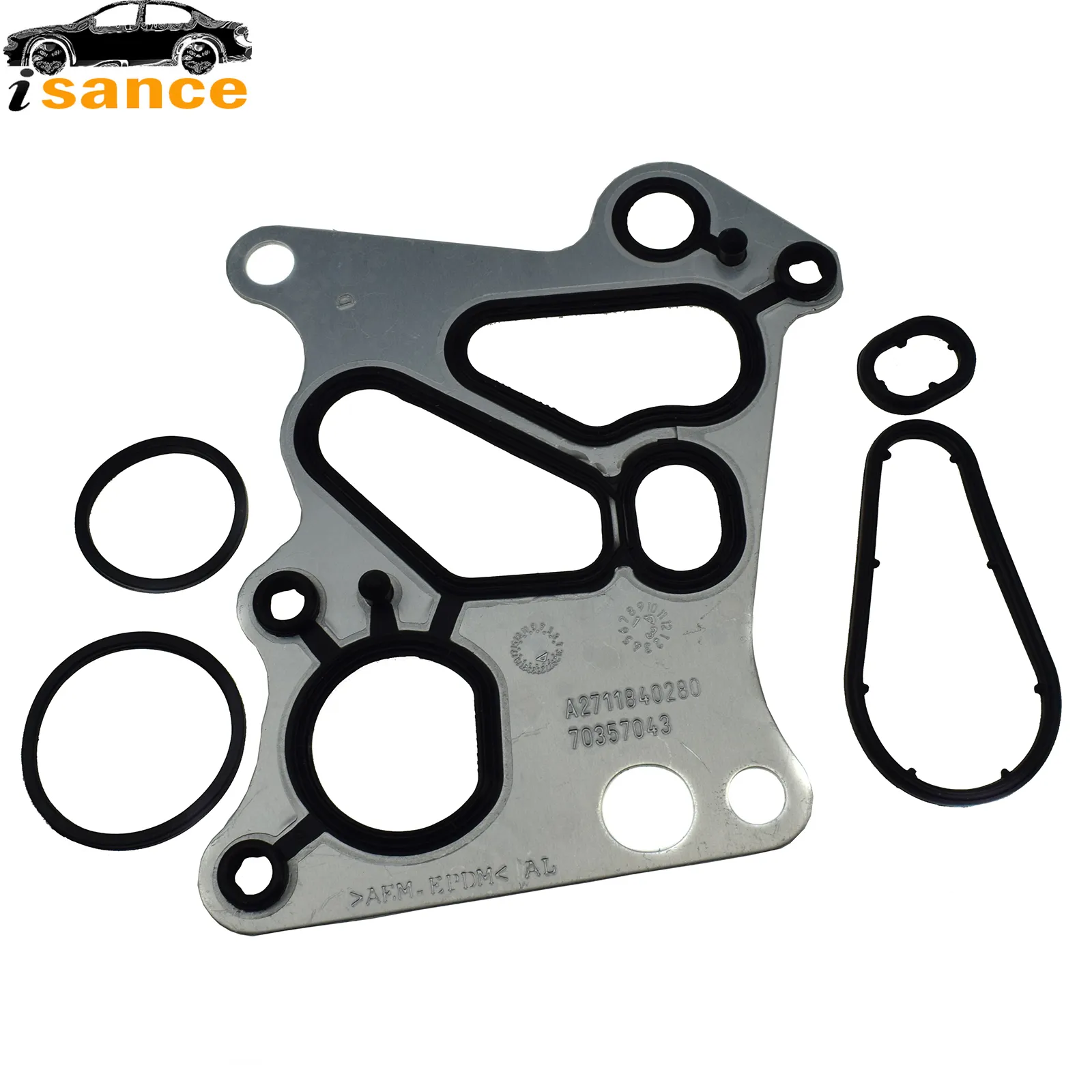 Mercedes Oil Filter Housing Gasket & O-Rings Kit - OE Replacements for ...