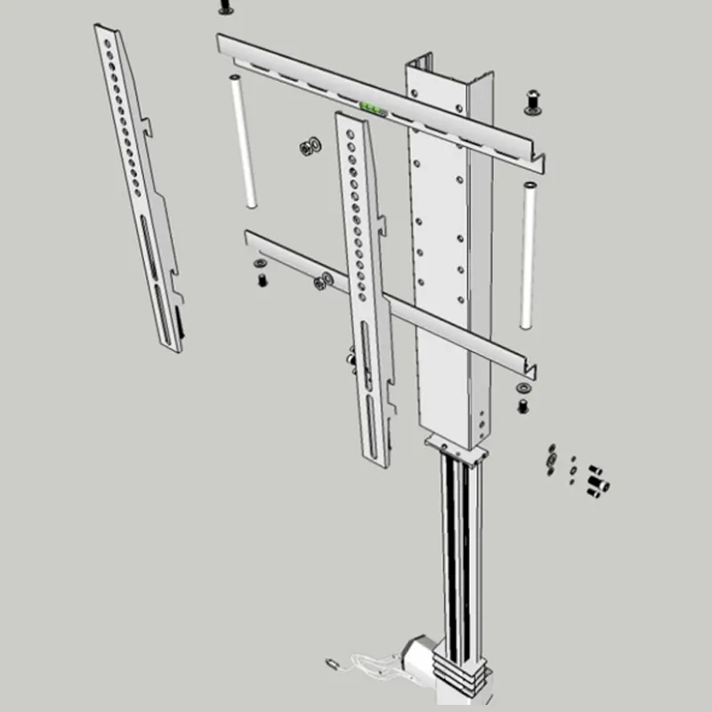 800mm Stroke Motorized TV Lift Electric Cabinet Mount Bracket for ...