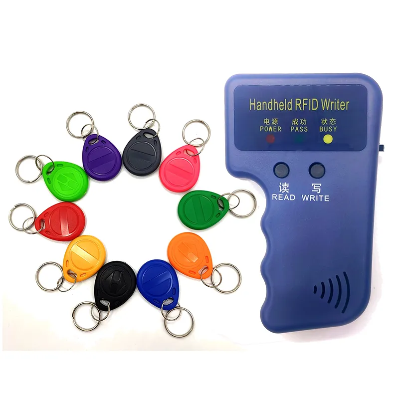 Handheld 125KHz EM4100 TK4100 RFID Copier Writer Duplicator Programmer ...