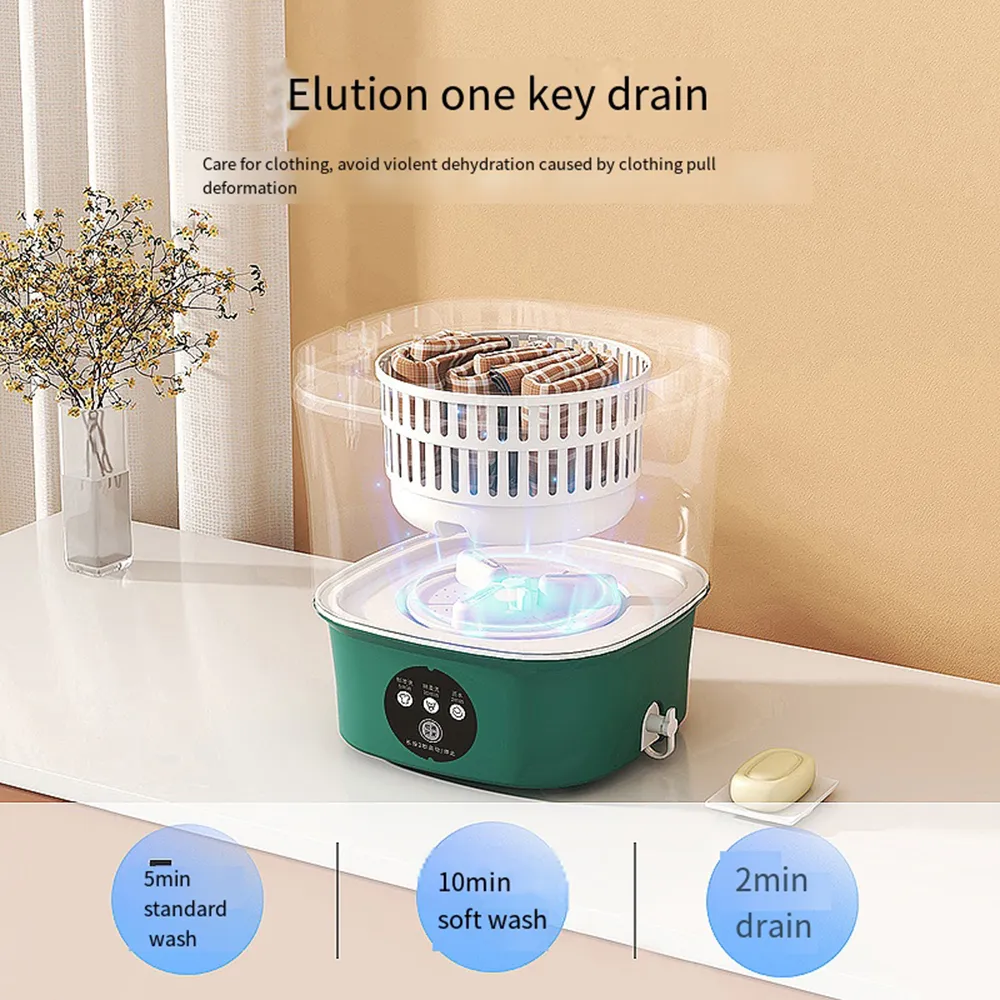 DHgate.com:2024 Model 9L Portable Washing Machine with Dryer - Mini ...