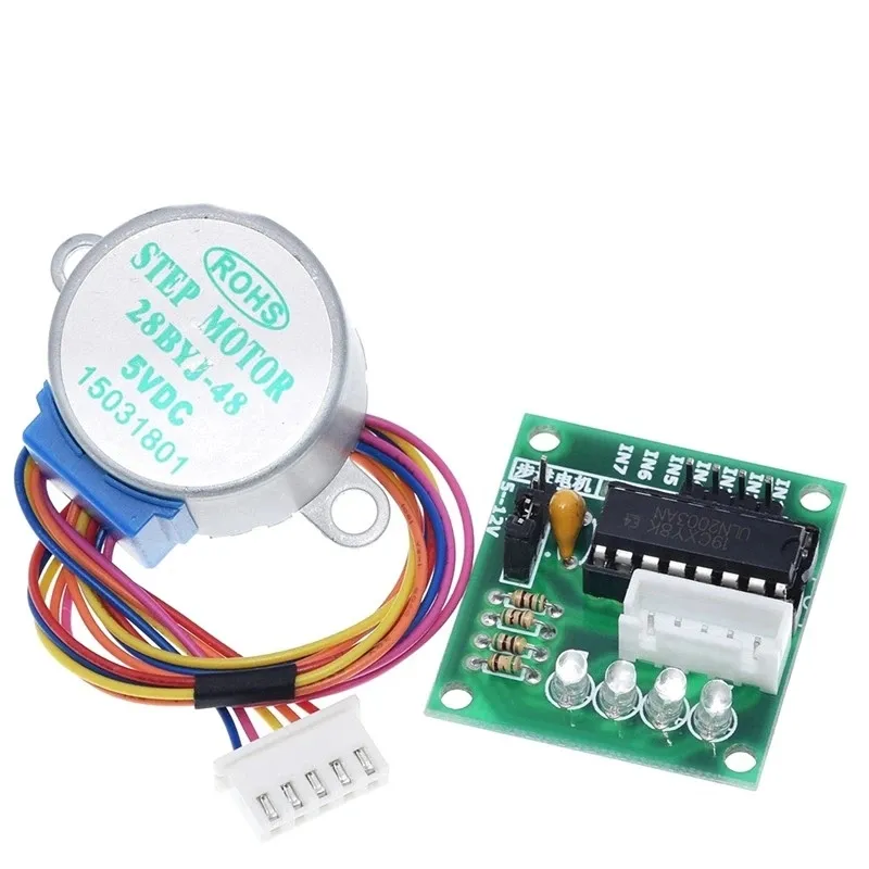 DIY Gear Step Stepper motor vehicles with ULN2003 Driver Board - 5V/12V ...