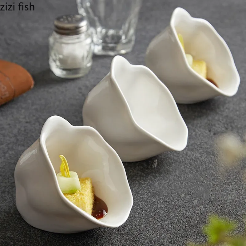 DHgate.com:2024Modern White Ceramic Serving Bowl Set for Dessert, Dim ...