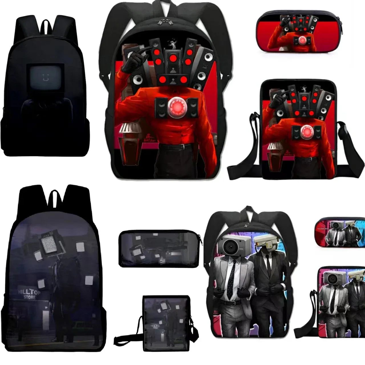 Skibidi Multi-Functional Waterproof Backpack with Built-in Speaker ...