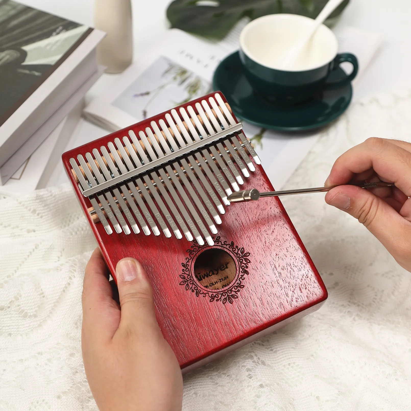 DHgate.com:Mahogany Kalimba Thumb Piano: Portable Finger Piano for ...