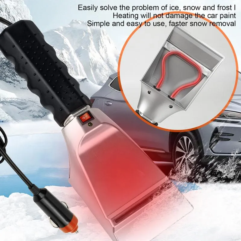 Heated Car Snow Shovel | Electric Ice Scraper Tool | Winter Snow ...