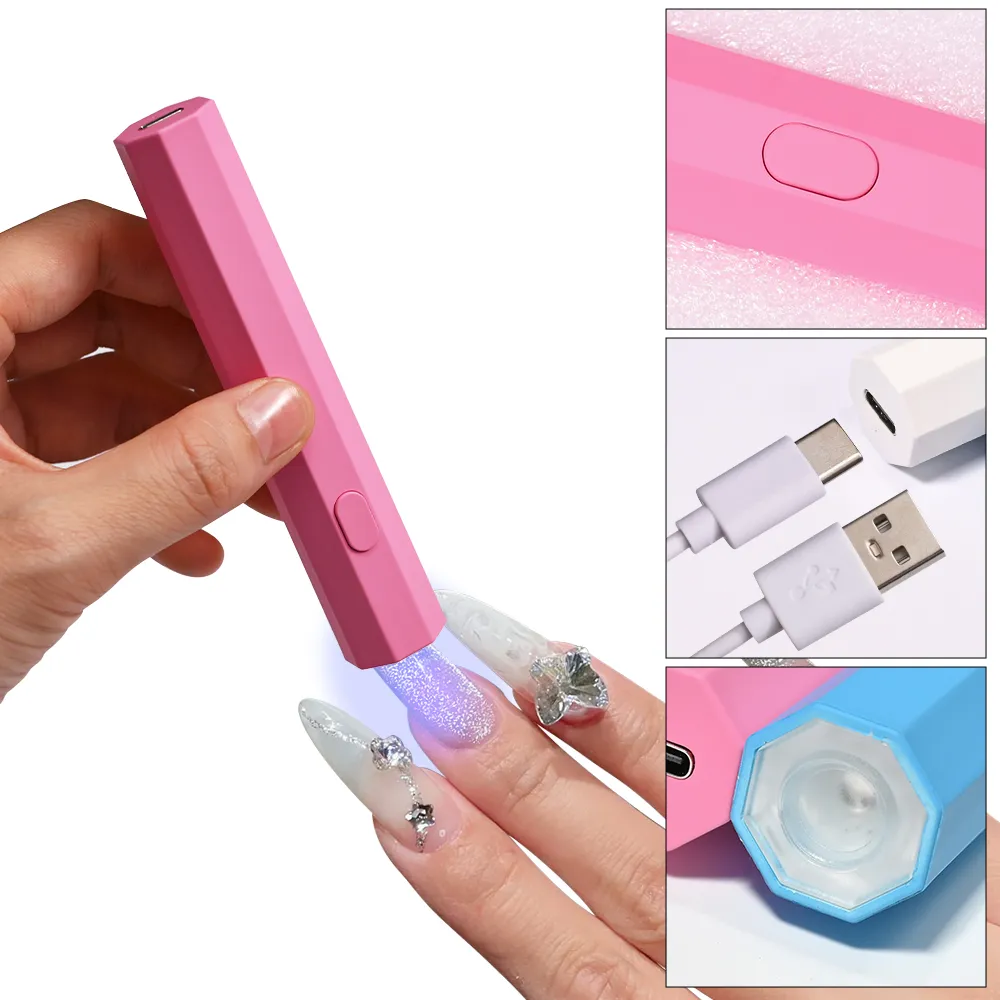 DHgate.com:Nail Dryer, Portable Fingernail Dryer LED Light Pen for ...
