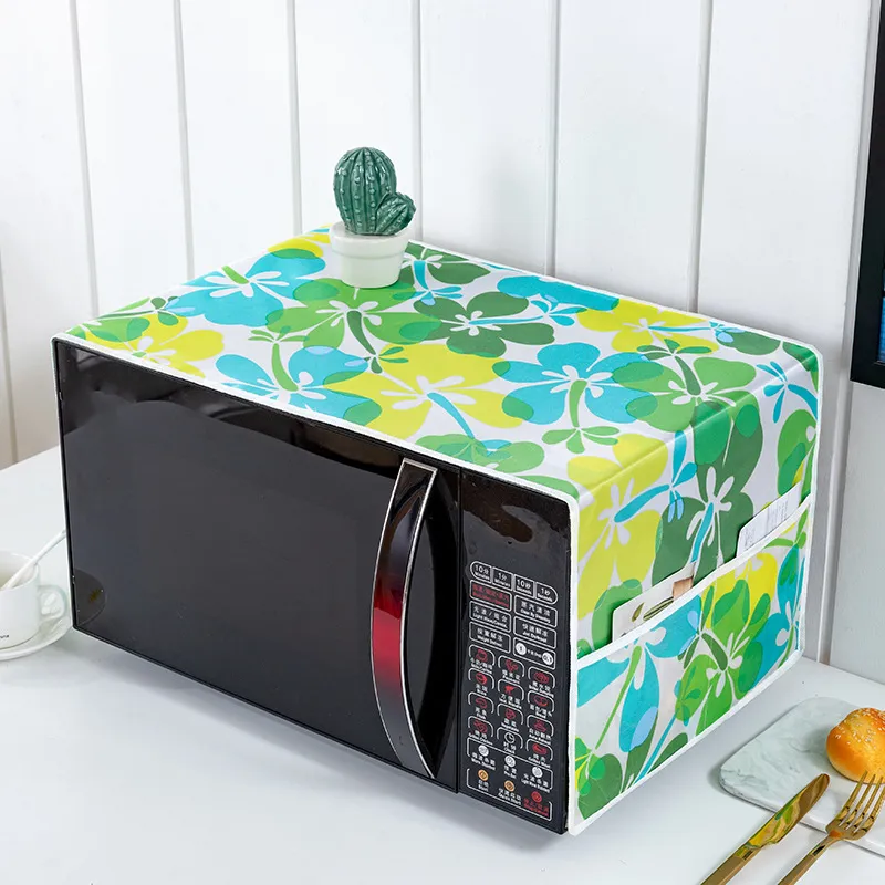 Pastoral Printed Waterproof Microwave Oven Dust Cover for Kitchen ...