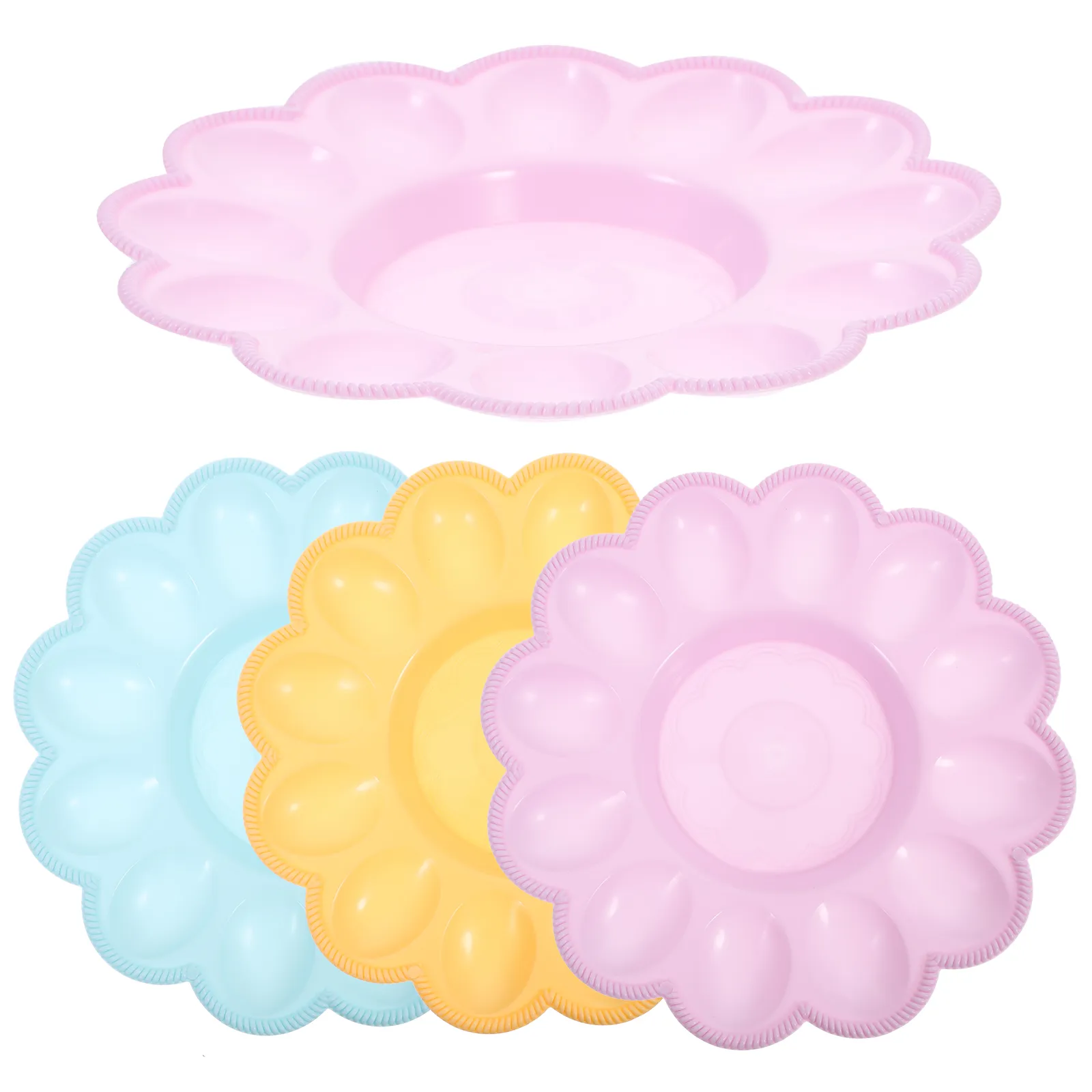 2024 Premium Porcelain Deviled Egg Platter | 4-Piece Egg Cartons | Chic ...