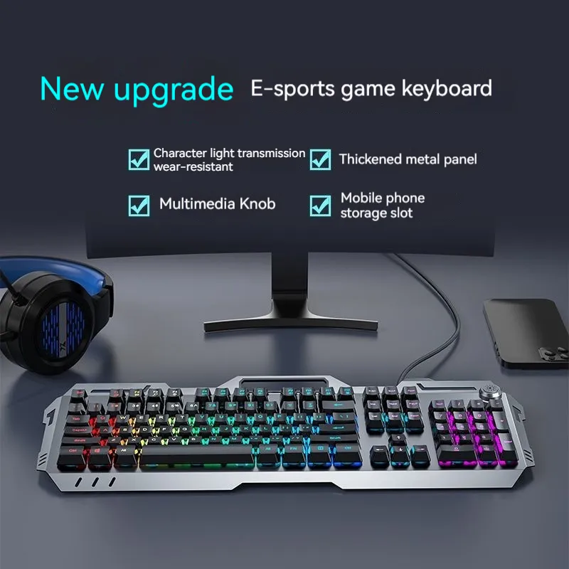 Hot Gx810 Mechanical Feel Gaming Keyboard Mouse... From Ddmymaster ...