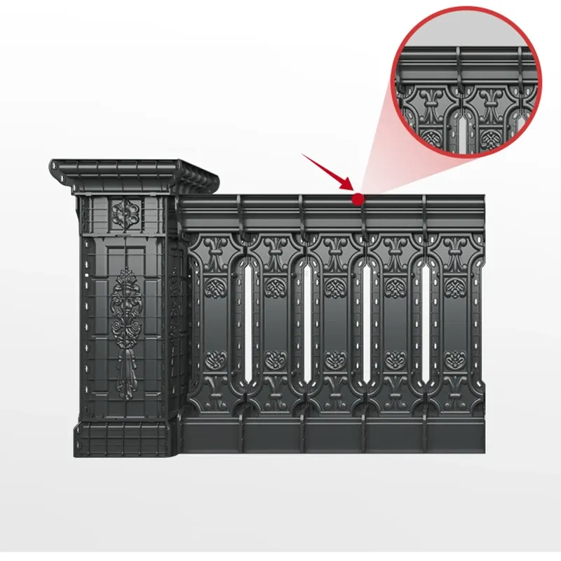 Nordic Roman Column Cement Mold for Balcony Railing & Villa Fence ...