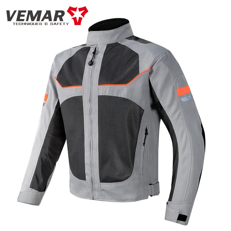 Vemar Summer Motorcycle Riding Jacket - Men's Lightweight Protective ...