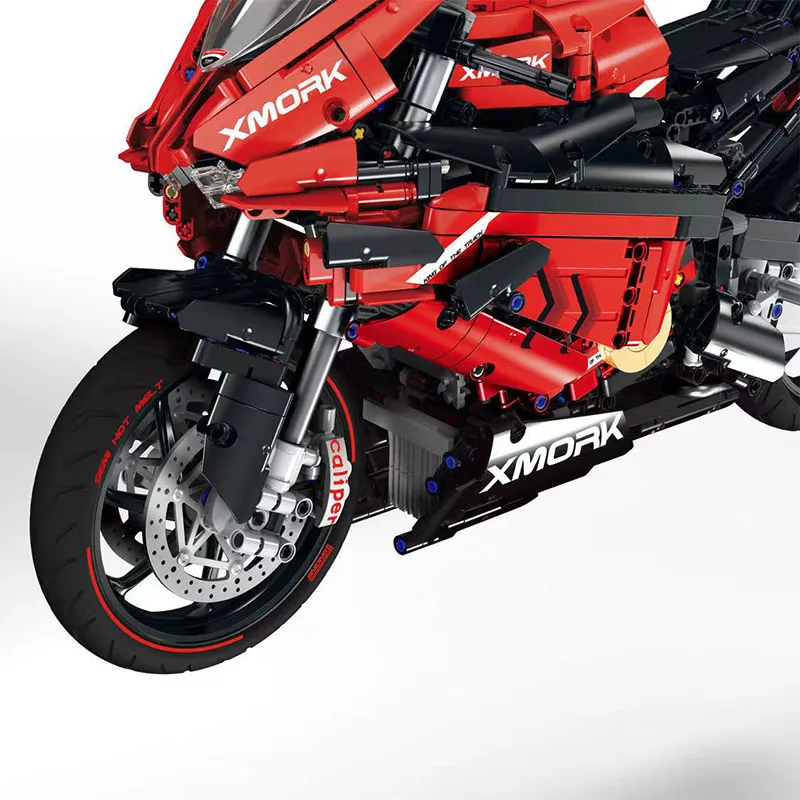 2024 City Motorcycle Car Model Building Blocks MOC Racing Motobike ...