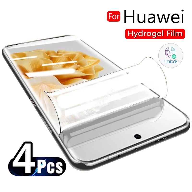 Hydrogel Film Screen Protector for Huawei P60 P50 Pro P40 P30 Lite Nova ...