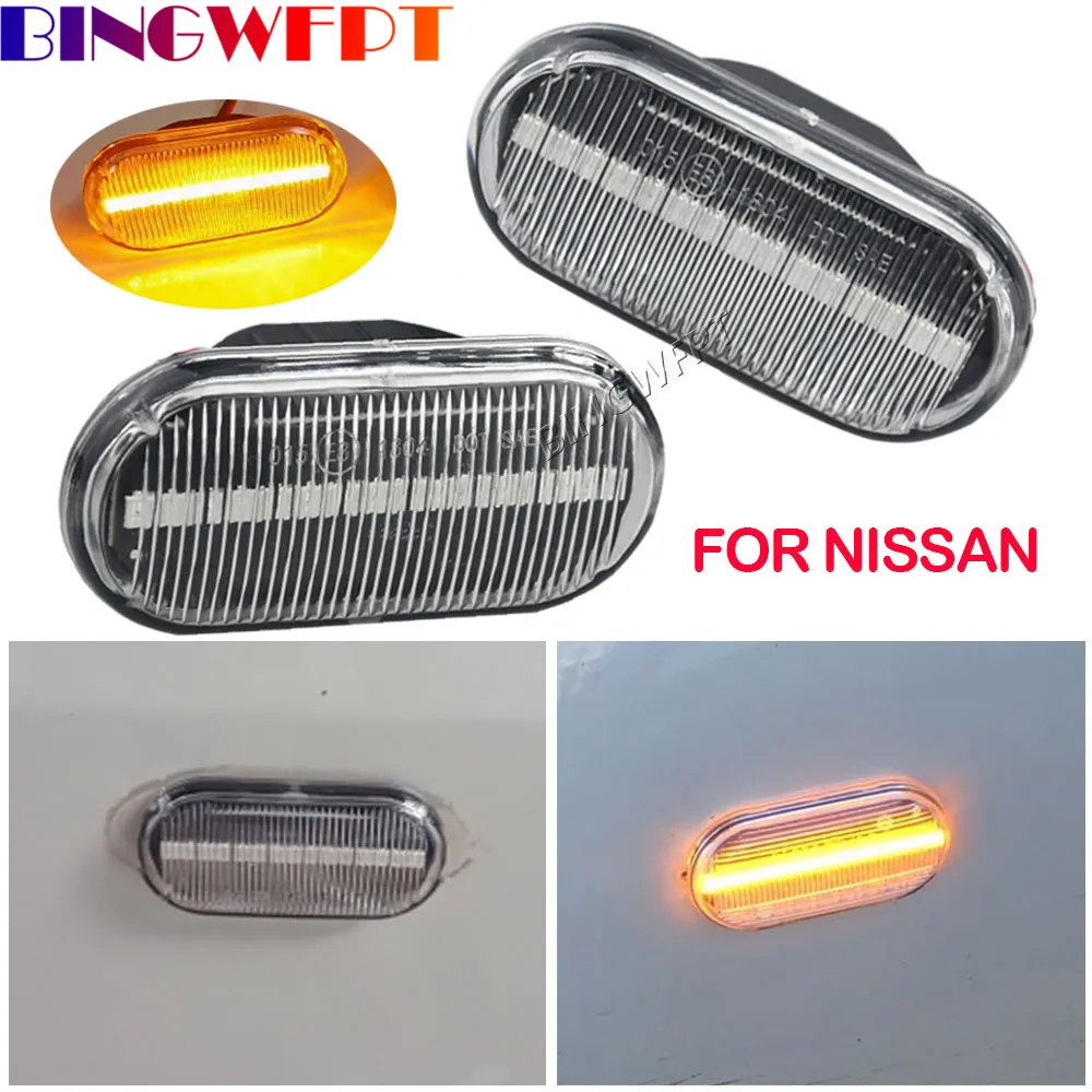 LED Dynamic Side Turn Signal Light for Nissan Tiida C11 Note E11 Micra ...
