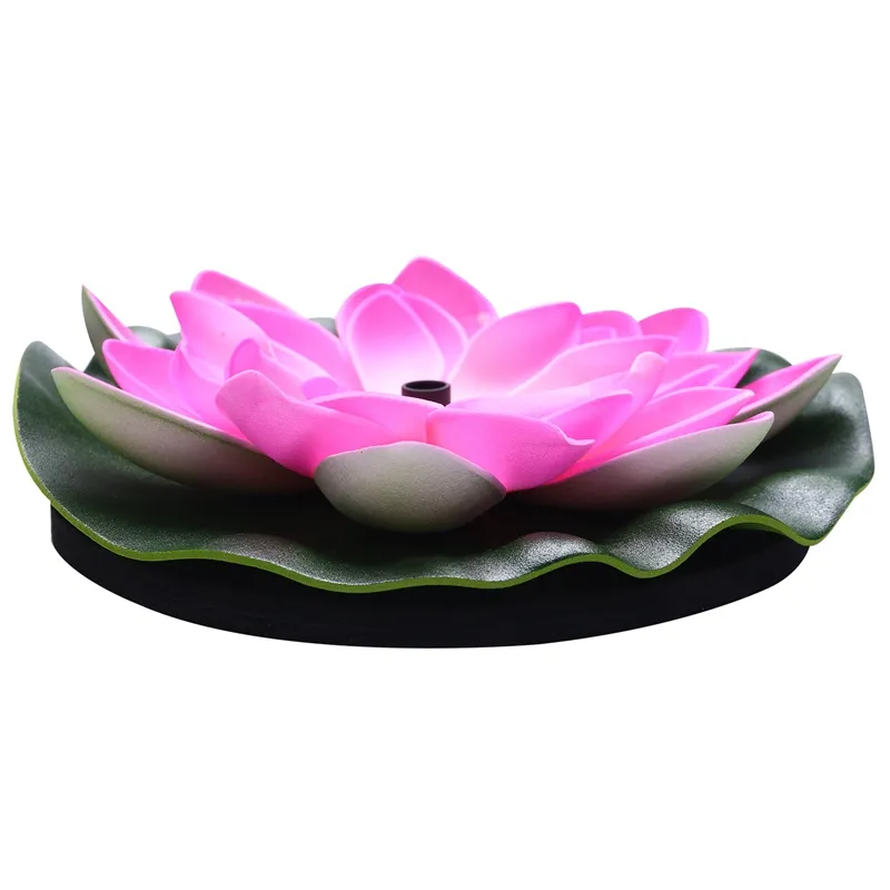 DHgate.com:2024Solar Lotus Fountain, 7 Colorful LED Lights Floating ...