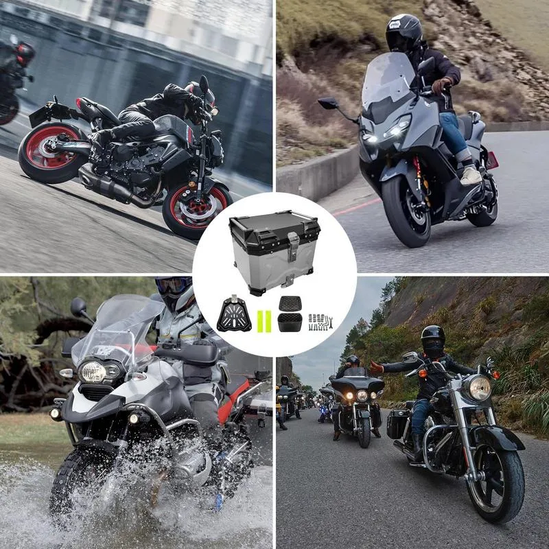 DHgate.com:Heavy-Duty 45L Motorcycle Rear Top Box: Multipurpose ...