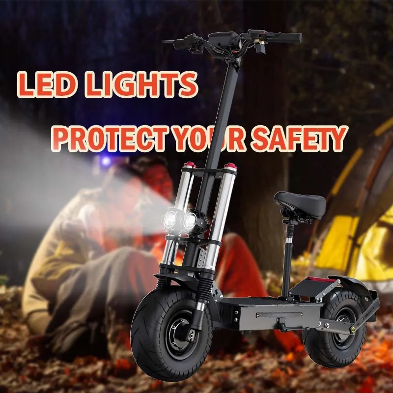 Powerful 6000W Dual Motor electric e scooter with 3-Speed Adjustment ...