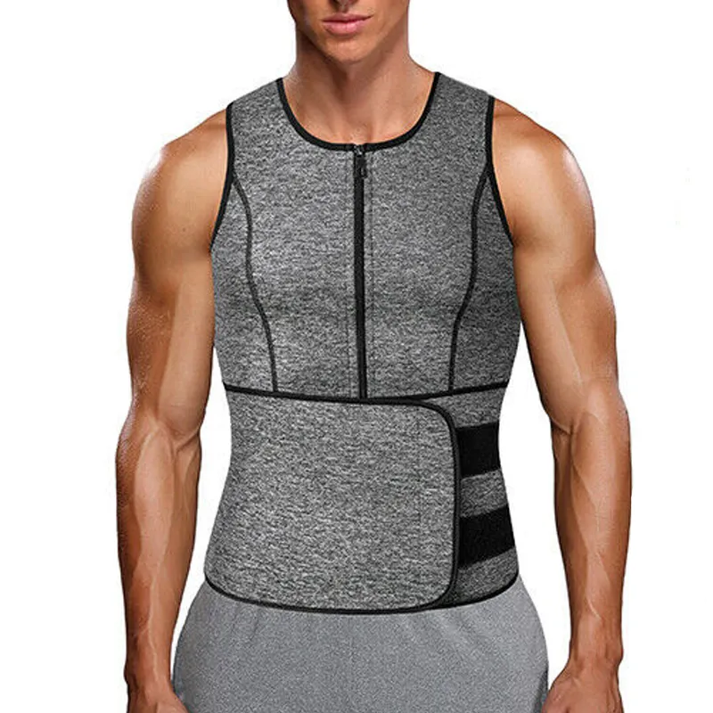 DHgate.com:Adjustable Sweat Sauna Vest for Men - Black Waist Trainer ...