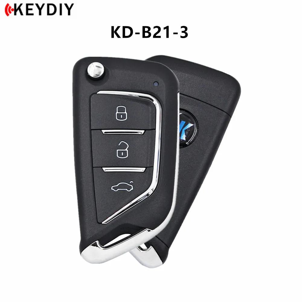 3/4 ButtonsKEYDIY NB21-4 KD MINI B21-3 B21-4 Blank Flip Remote Car Key for KD900/KD-X2 Key ...